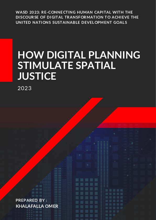 (PDF) How Digital Planning Stimulate Spatial Justice