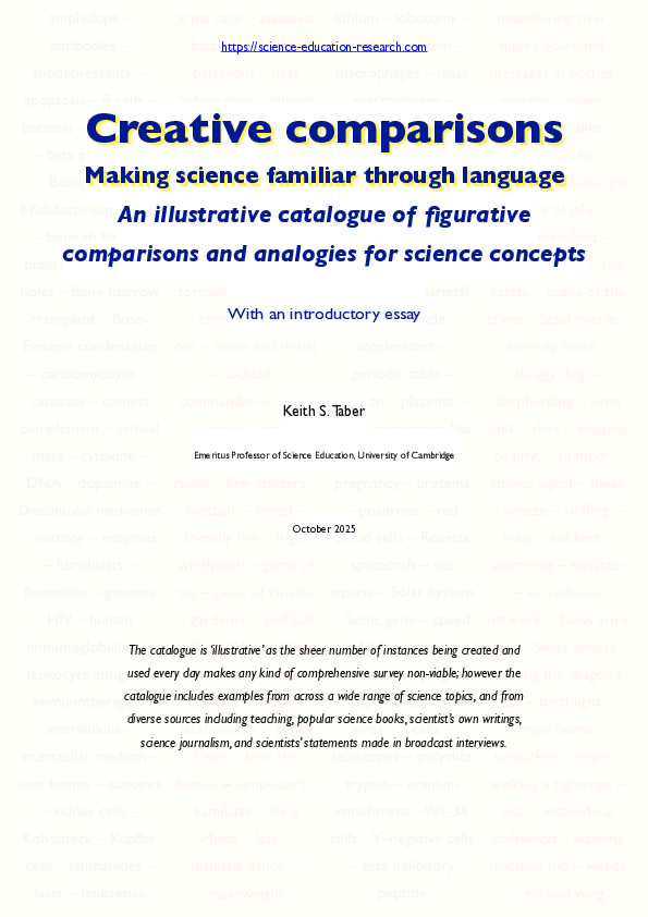 (PDF) Creative comparisons Making science familiar through language An ...