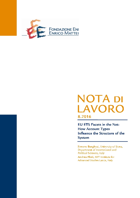 (PDF) EU Ets Facets in the Net: How Account Types Influence the ...