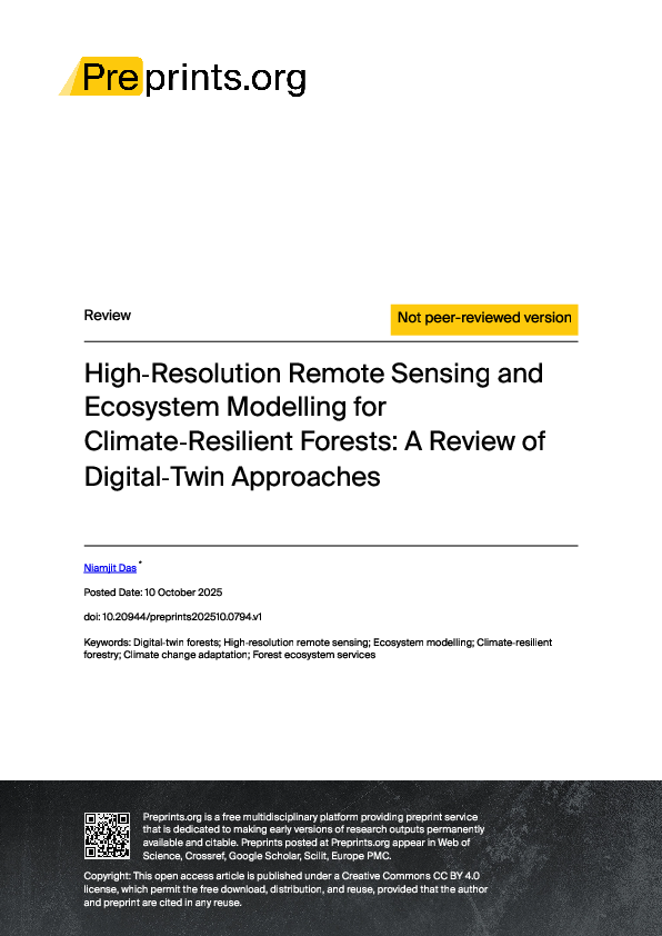 (PDF) High-Resolution Remote Sensing and Ecosystem Modelling for ...