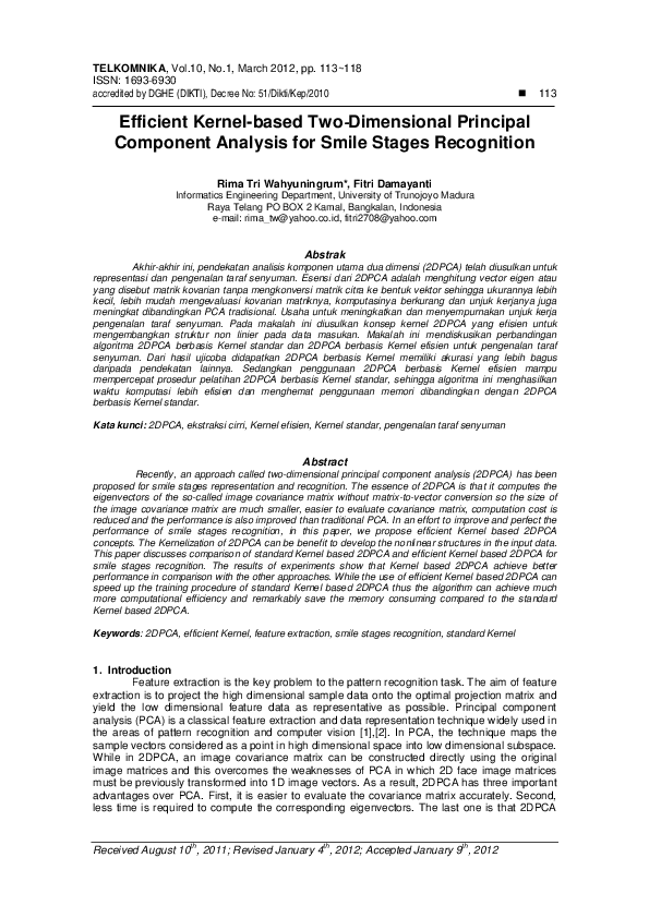 (PDF) Efficient Kernel-based Two-Dimensional Principal Component ...
