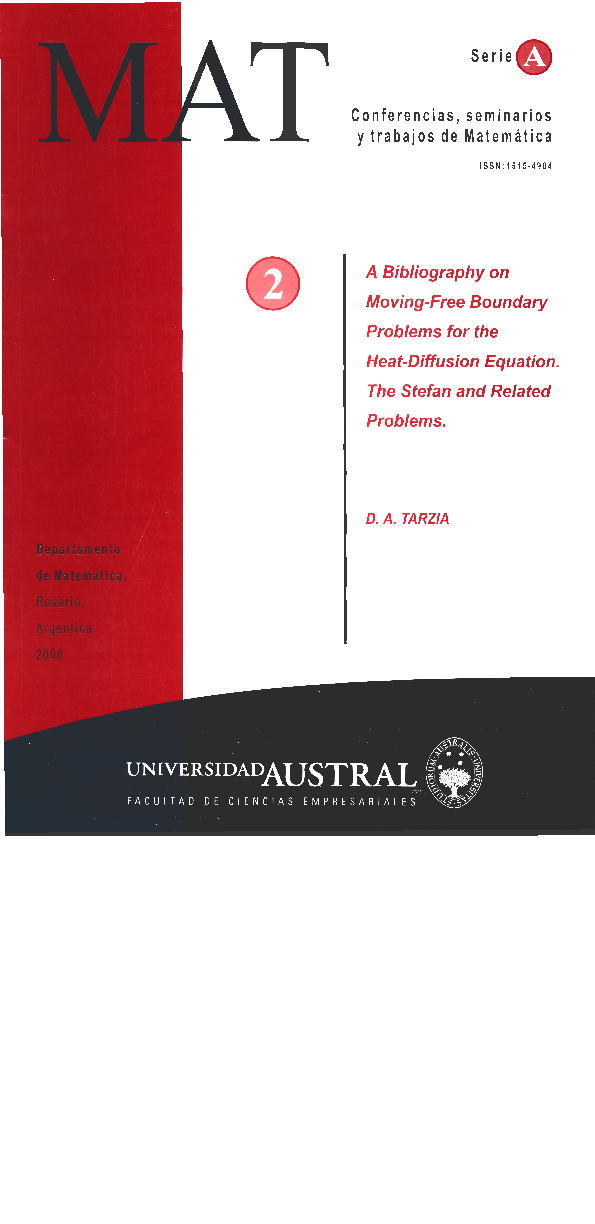 (PDF) A bibliography on moving-free boundary problems for the heat-diffusion equation. The ...