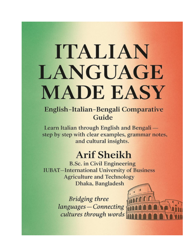 (PDF) Italian Language Made Easy English–Italian–Bengali Comparative Guide