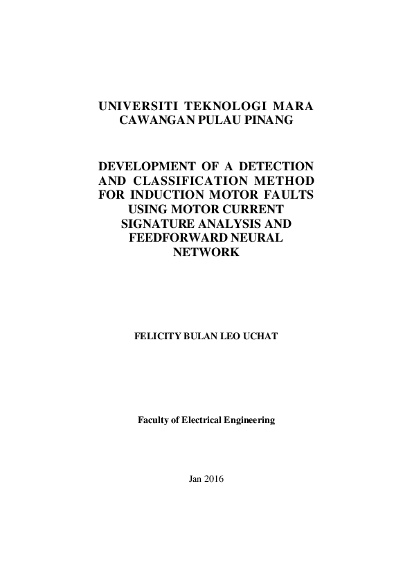 (PDF) Development of a detection and classification method for ...