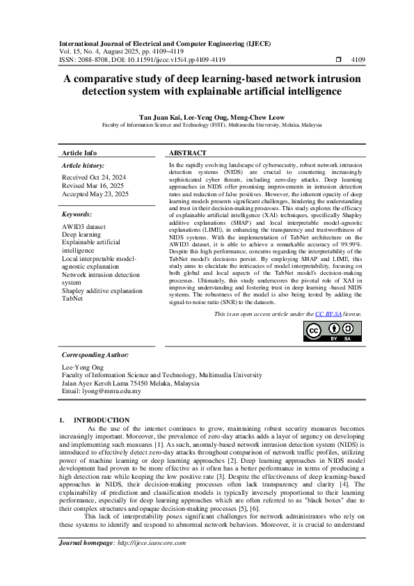 (PDF) A comparative study of deep learning-based network intrusion ...