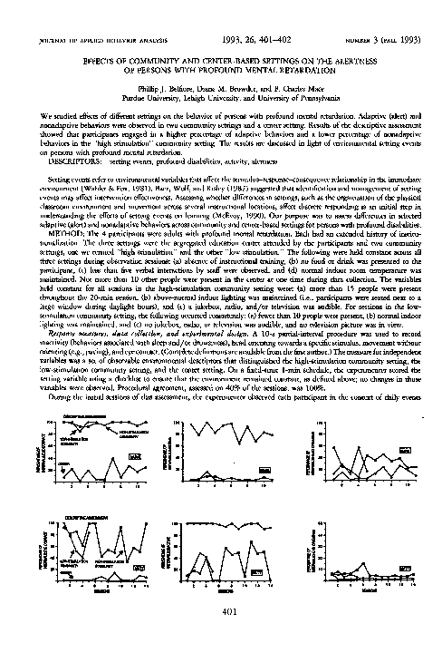 (PDF) Effects of Community and Center‐Based Settings on the Alertness ...