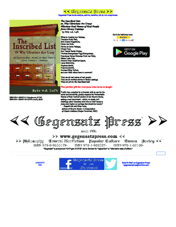 (PDF) The Inscribed List: or, Why Librarians Are Crazy: Hilarious Real ...