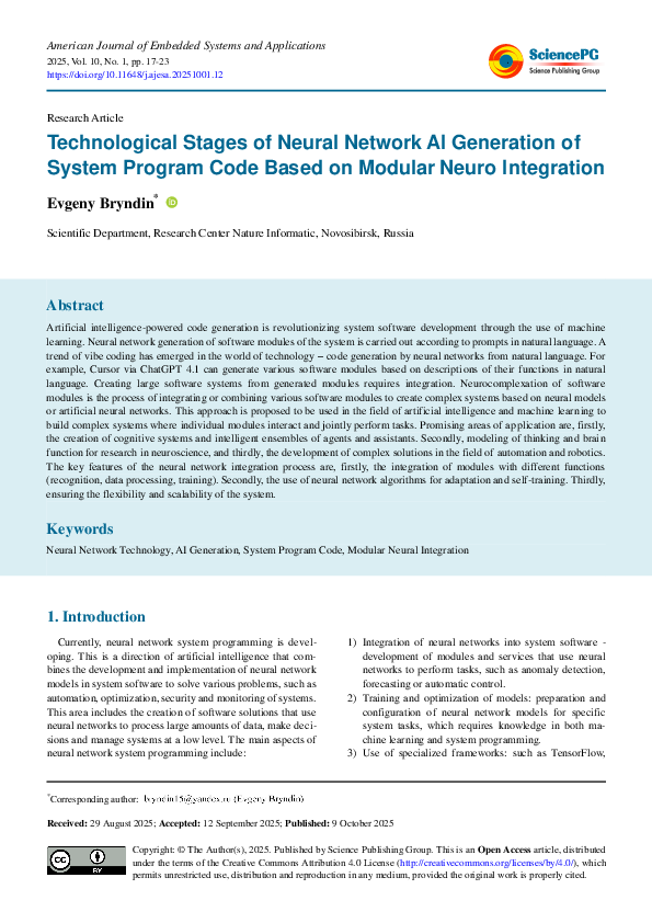 (PDF) Technological Stages of Neural Network AI Generation of System ...