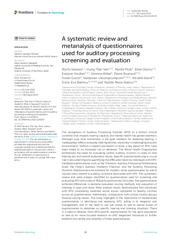 (PDF) A systematic review and metanalysis of questionnaires used for ...