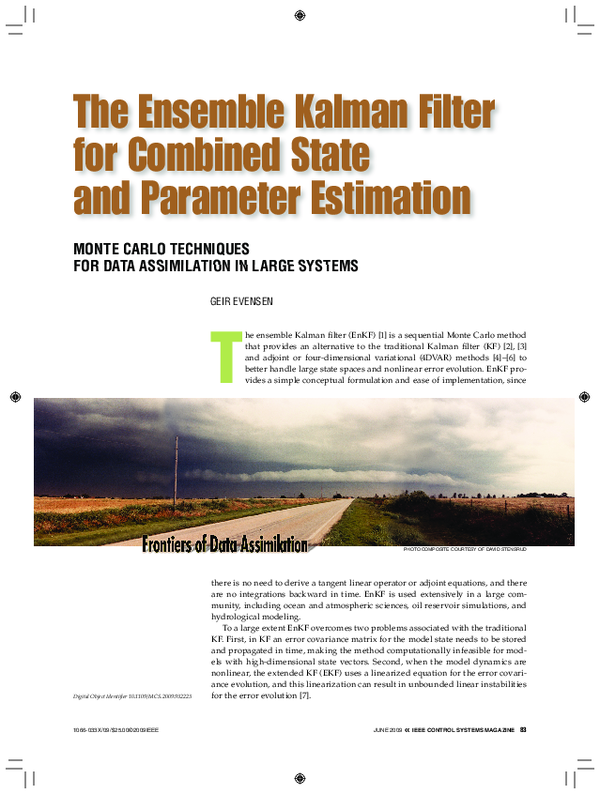 (PDF) The ensemble Kalman filter for combined state and parameter ...
