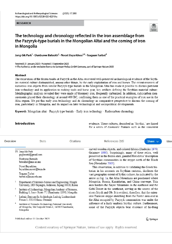 (PDF) The technology and chronology reflected in the iron assemblage ...