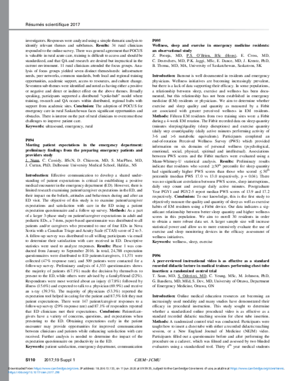 (PDF) P096: A peer-reviewed instructional video is as effective as a ...