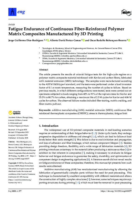 (PDF) Fatigue Endurance of Continuous Fiber-Reinforced Polymer Matrix ...