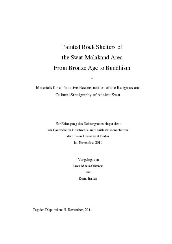 (PDF) Painted rock shelters of the Swat-Malakand area from Bronze Age ...