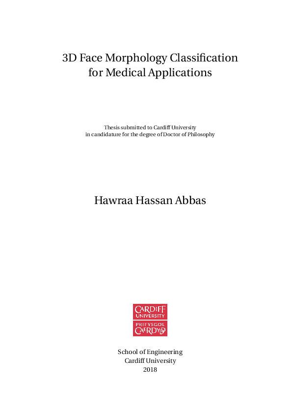 (PDF) 3D face morphology classificationfor medical applications