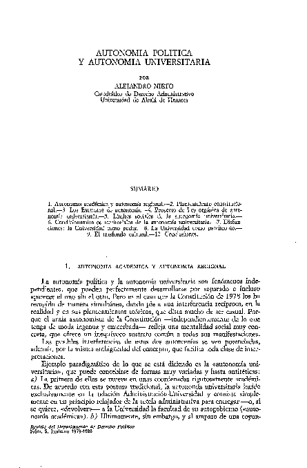 (PDF) Autonomía política y autonomía universitaria