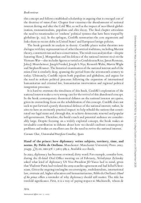 (PDF) Hand of the prince: how diplomacy writes subjects,