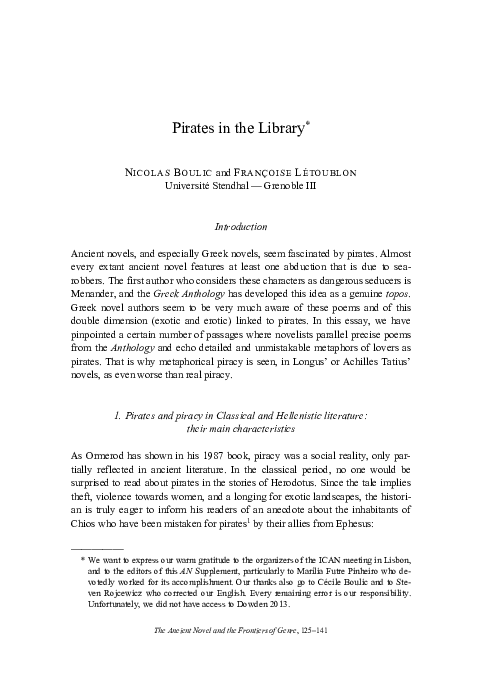 (PDF) Pirates in the Library