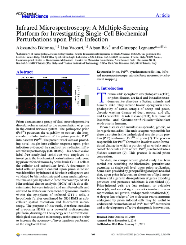 (PDF) Infrared Microspectroscopy: A Multiple-Screening Platform for ...