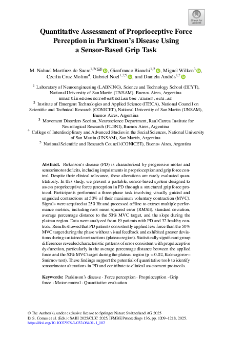 (PDF) Quantitative Assessment of Proprioceptive Force Perception in ...