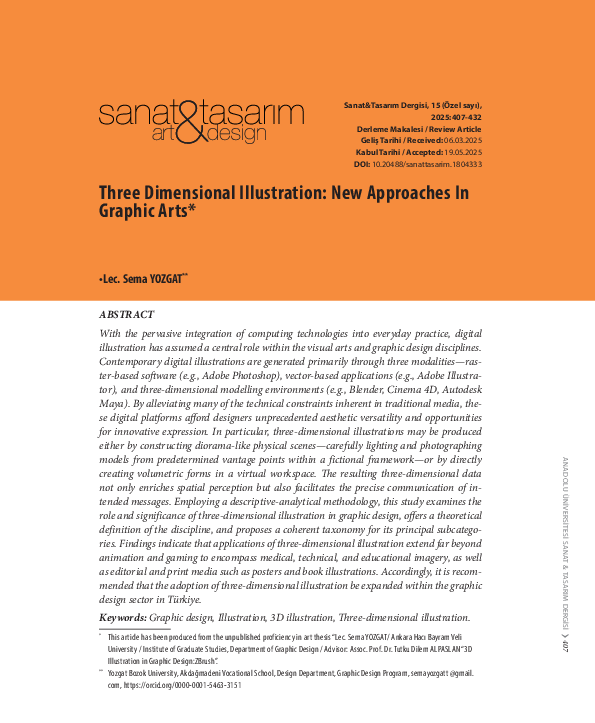 (PDF) Three Dimensional Illustration: New Approaches In Graphic Arts