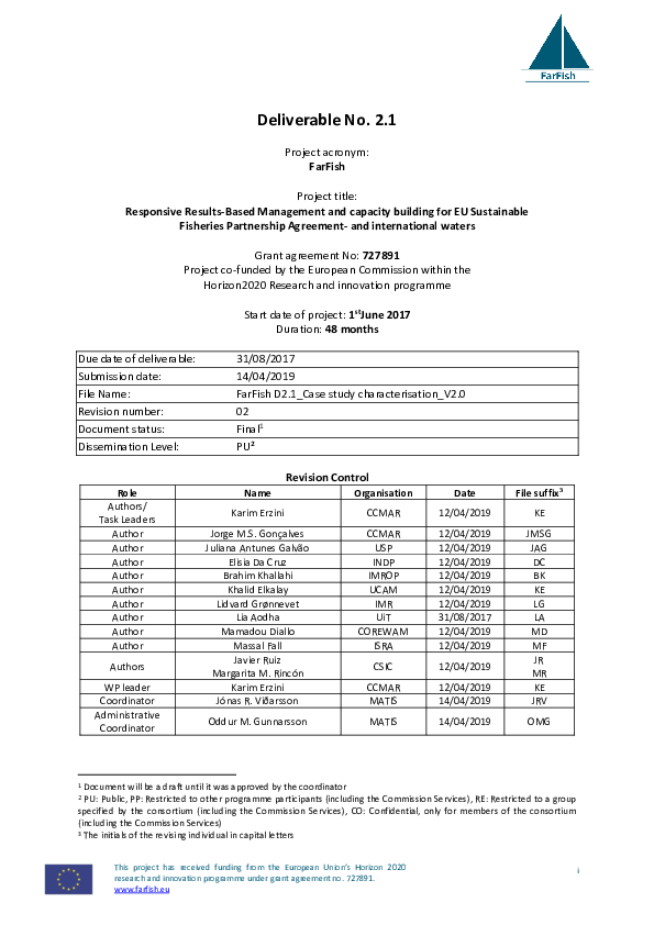 (PDF) Case study characterization