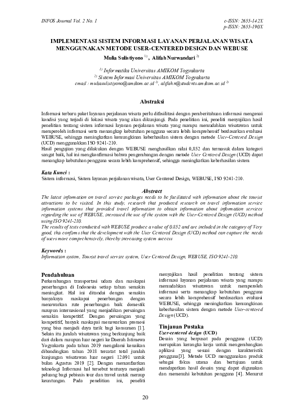 (PDF) Implementasi Sistem Informasi Layanan Perjalanan Wisata ...
