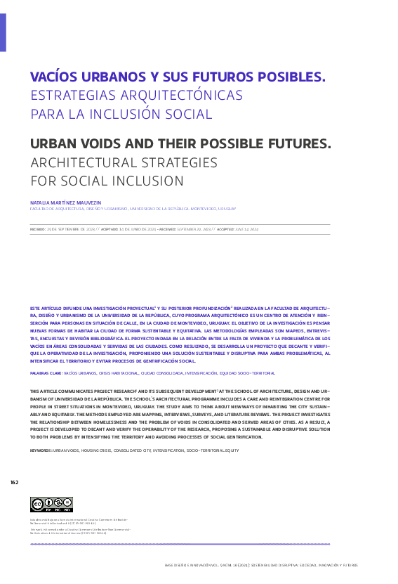 (PDF) Urban voids and their possible futures. Architectural Strategies ...