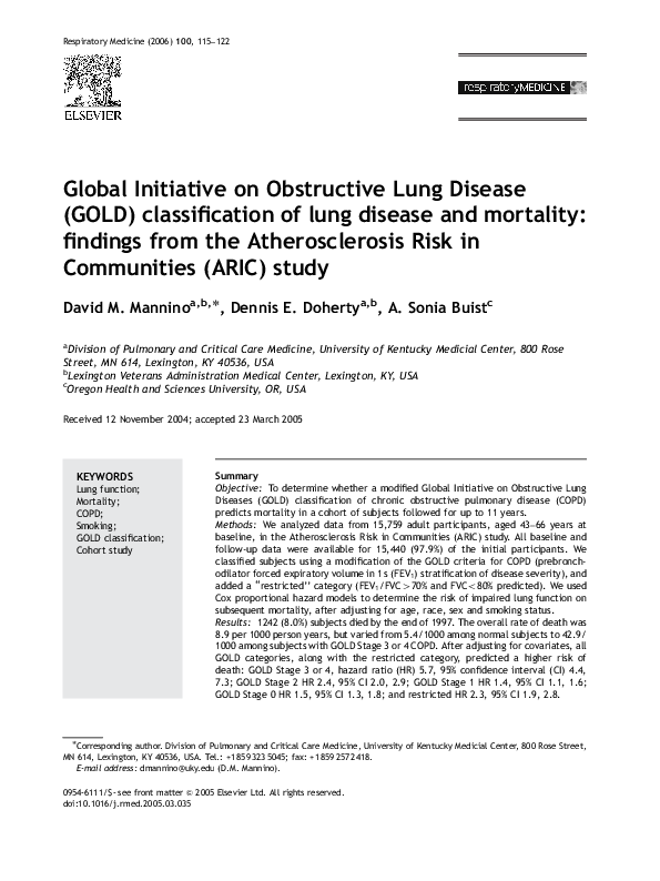 (PDF) Global Initiative on Obstructive Lung Disease (GOLD ...