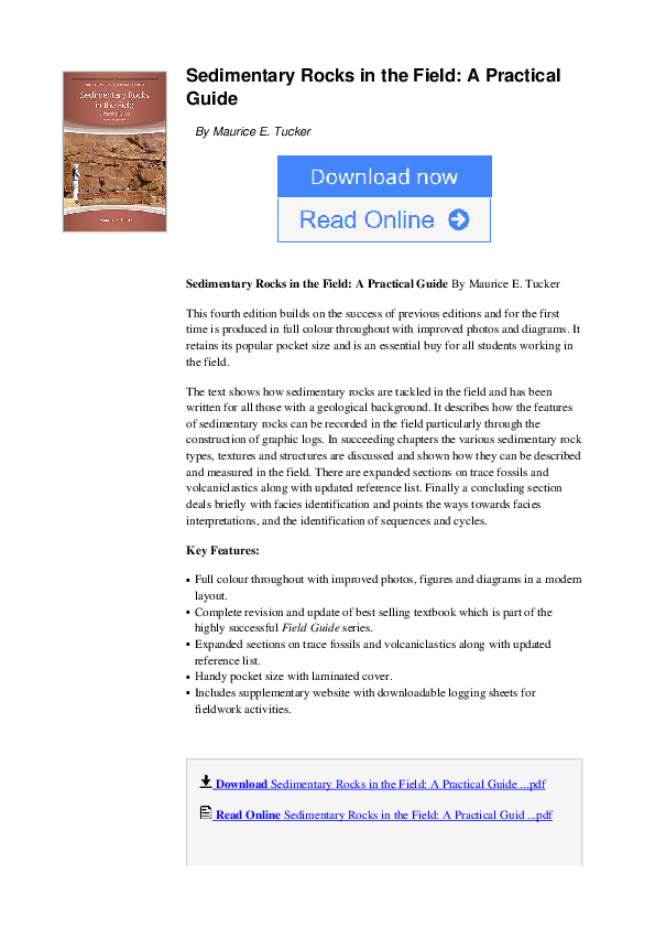 (PDF) Sedimentary Rocks in the Field: A Practical Guide