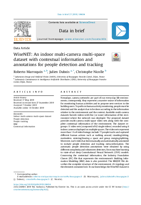 (PDF) WiseNET: An indoor multi-camera multi-space dataset with ...