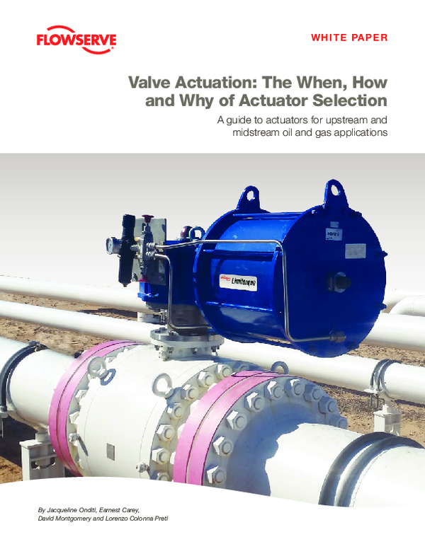 (PDF) Valve Actuation: The When, How and Why of Actuator Selection