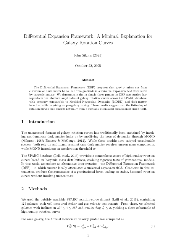 (PDF) Differential Expansion Framework: A Minimal Explanation for ...