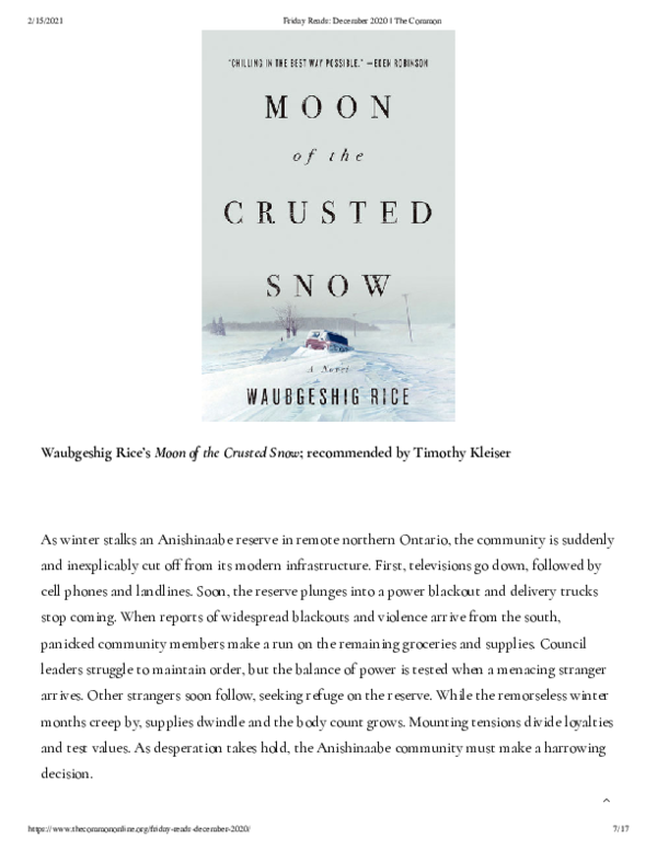 (PDF) Moon of the Crusted Snow