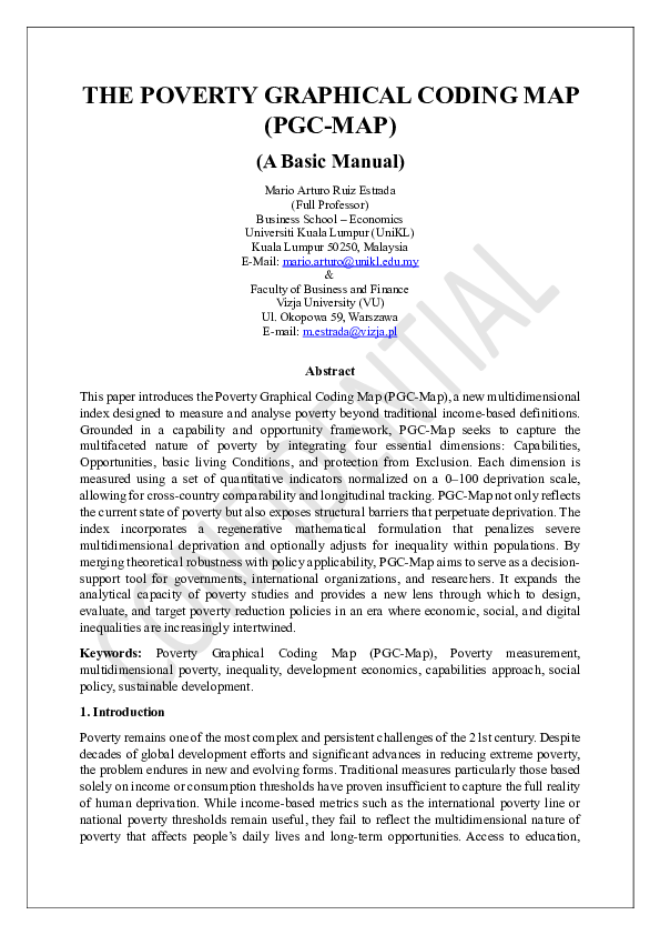 (PDF) THE POVERTY GRAPHICAL CODING MAP (PGC-MAP) (A Basic Manual)