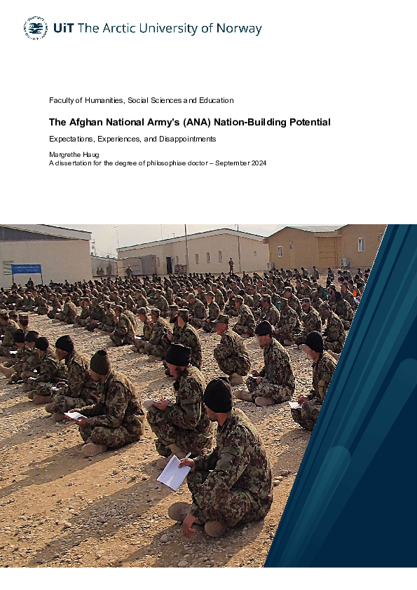 (PDF) The Afghan National Army’s (ANA) Nation-Building Potential ...