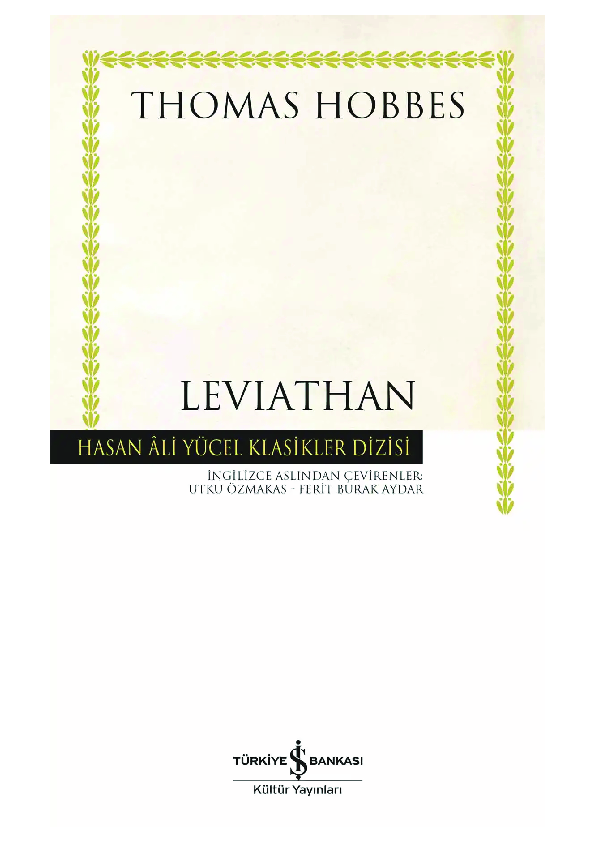 (PDF) Leviathan - Thomas Hobbes
