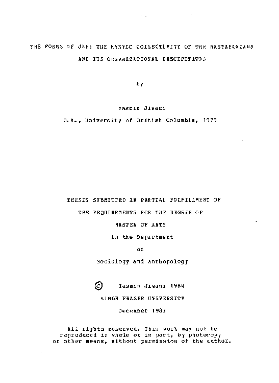 (PDF) The forms of Jah: the mystic collectivity of the Rastafarians and ...