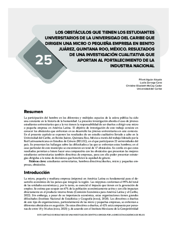 (PDF) LOS OBSTÁCULOS QUE TIENEN LOS ESTUDIANTES UNIVERSITARIOS DE LA ...