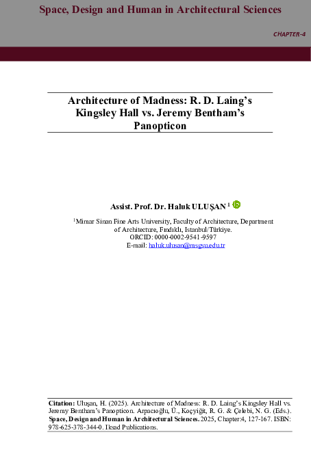(PDF) Architecture of Madness: R. D. Laing’s Kingsley Hall vs. Jeremy Bentham’s Panopticon