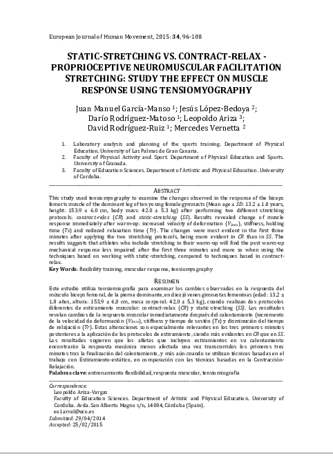 (PDF) Static-stretching vs. contract-relax - proprioceptive ...