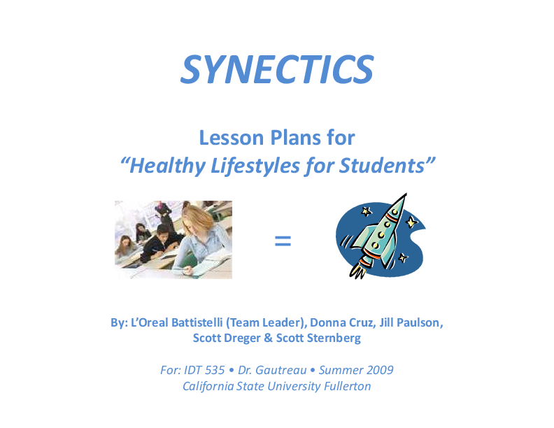 (PPT) Synectics Lesson Plan