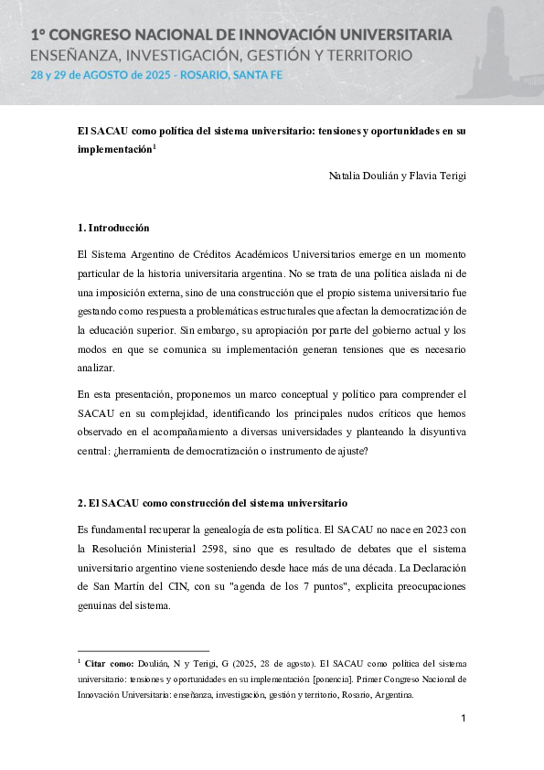 (PDF) El SACAU como política del sistema universitario: tensiones y ...