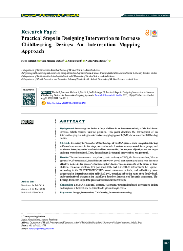 (PDF) Practical Steps in Designing Intervention to Increase ...