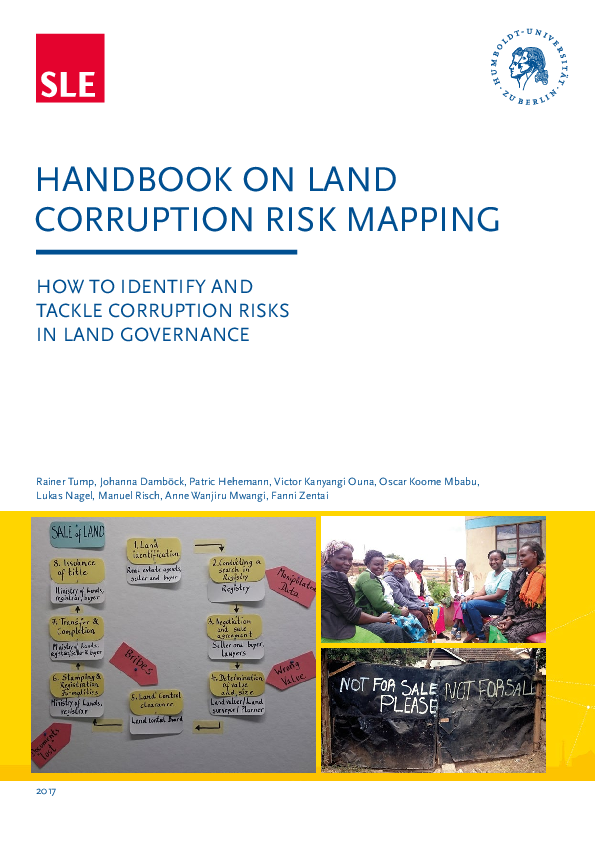 (PDF) Handbook on land corruption risk mapping