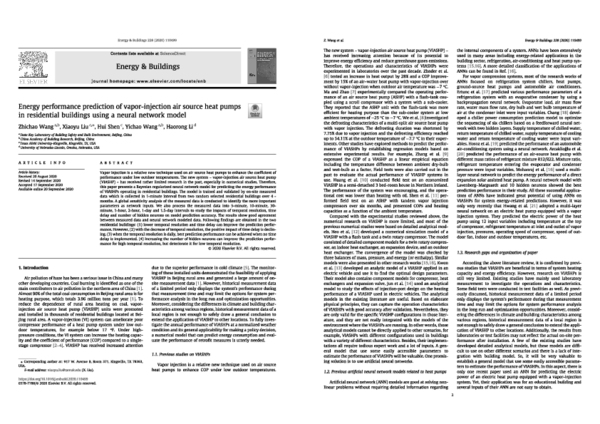 (PDF) Energy performance prediction of vapor-injection air source heat ...