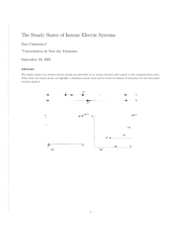 (PDF) The steady states of isotone electric systems