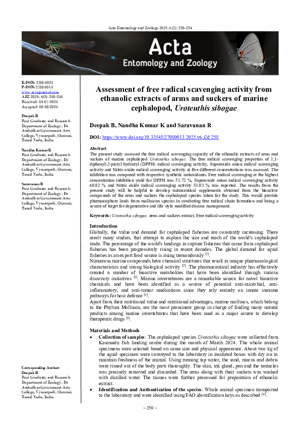 (PDF) Assessment of free radical scavenging activity from ethanolic ...