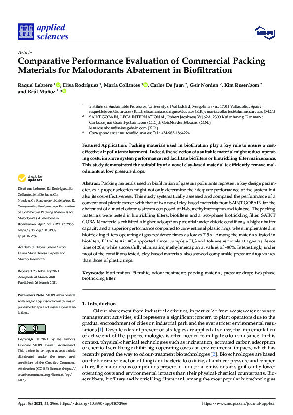 (PDF) Comparative Performance Evaluation of Commercial Packing ...