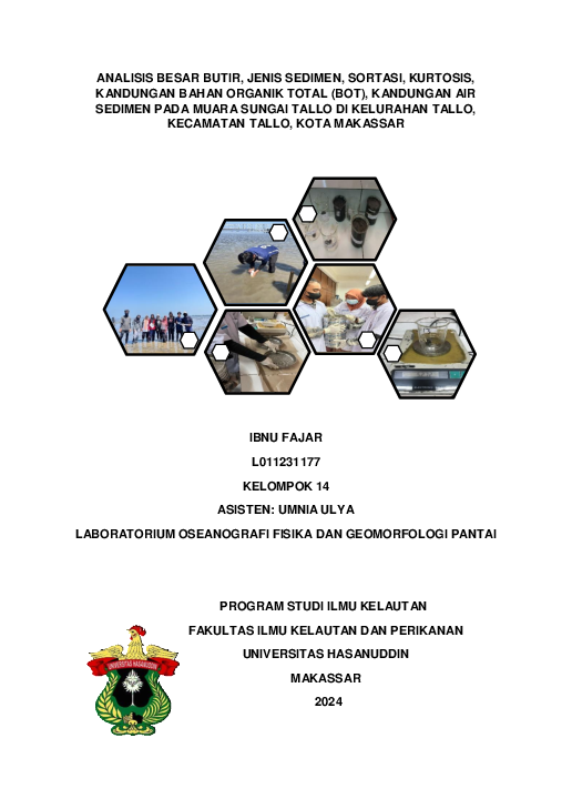 (PDF) ANALISIS BESAR BUTIR, JENIS SEDIMEN, SORTASI, KURTOSIS, KANDUNGAN ...